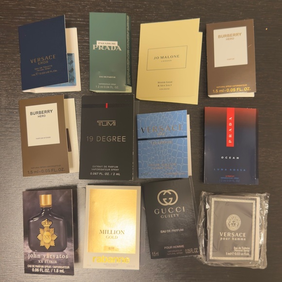 Bags | Set Sample X12 New Tumi Hugo Versace Gaultier Rabanne Prada ...
